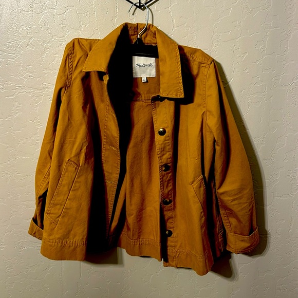 Madewell | Jackets & Coats | Madewell Military Cute Jacket In Gold ...